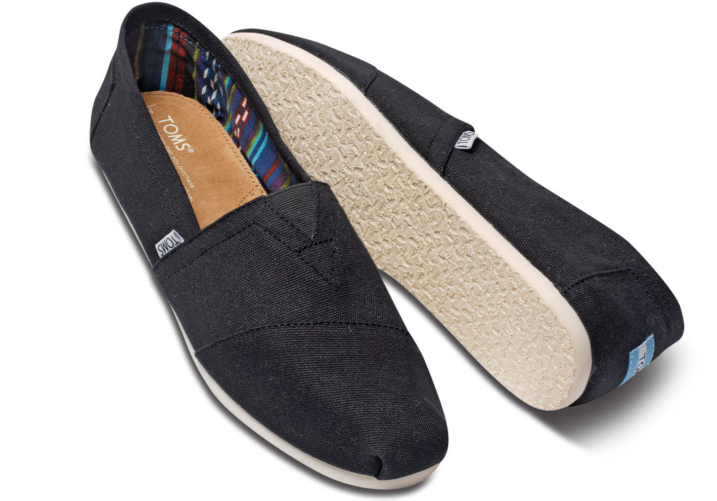 Toms Men's Black Classic Alpargata – Foot Paths Shoes